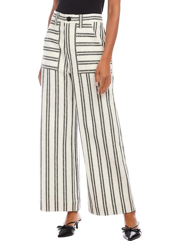 Fifteen Twenty Rylee Cropped Pants - Stripe
