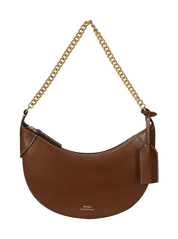 Polo Ralph Lauren Polo Id Leather Mini Chain Bag - Brown