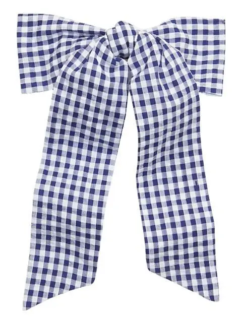 Hill House Home Belle Bow - Navy Gingham