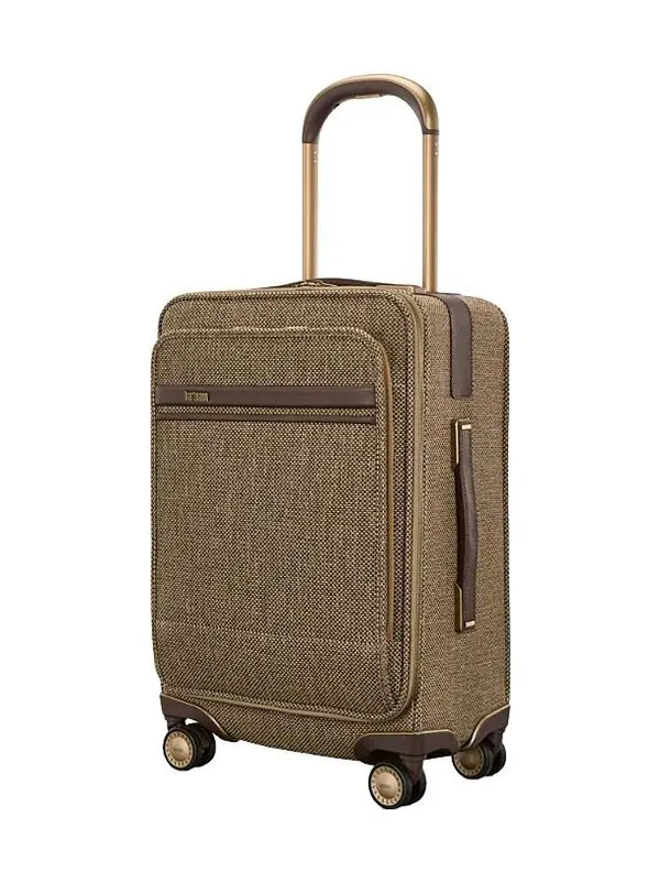HARTMANN Tweed Collection 22" Wheeled Carry On Suitcase - Tweed/natural Leather