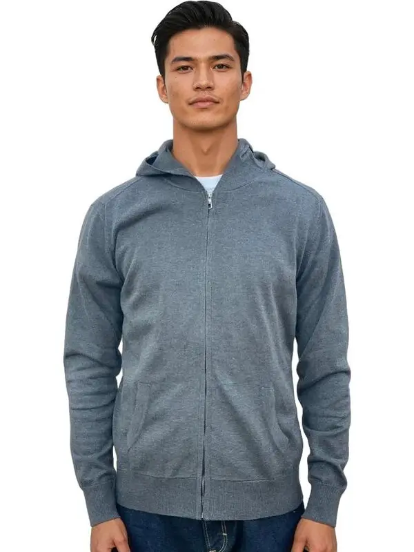 LEDGER & FORD Zip Up Hoodie - Charcoal