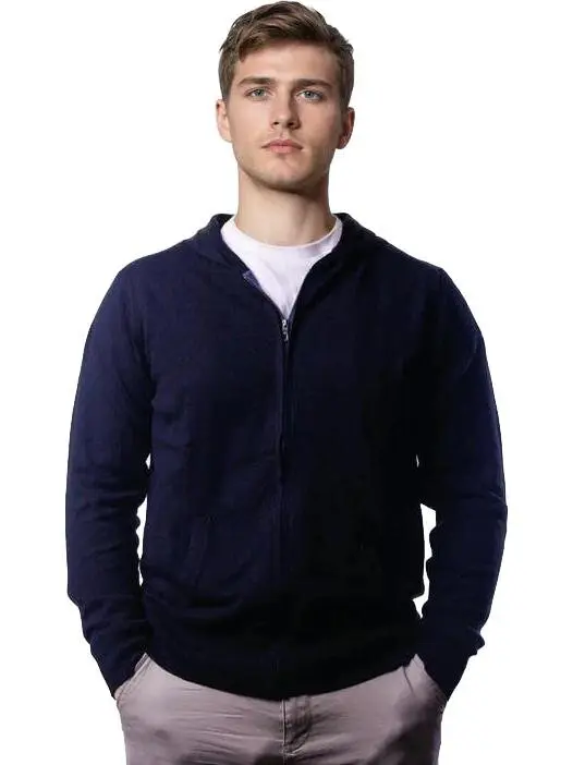 LEDGER & FORD Tomales Zip Up Hoodie - Navy