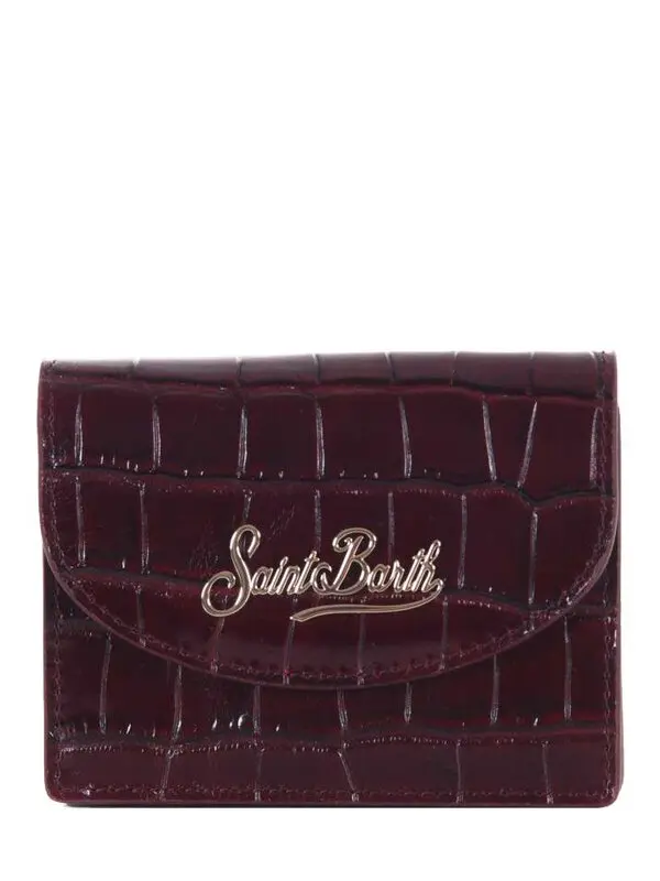 MC2 SAINT BARTH Leather Card Holder - Red