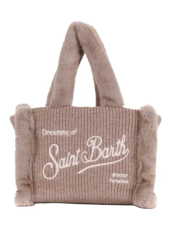 MC2 SAINT BARTH Knitted Tote - Beige
