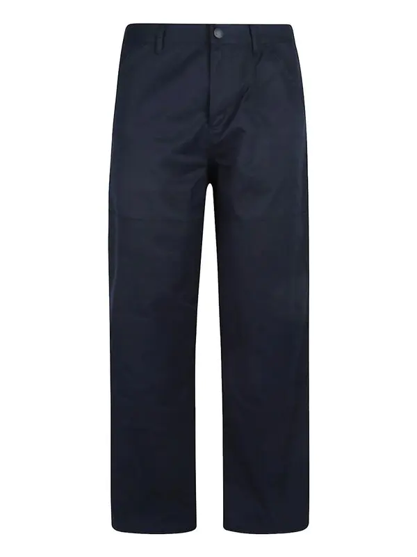 Moncler Logo Patch Pants - Blue