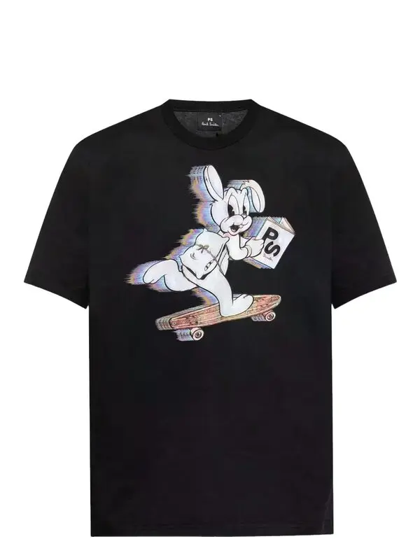 Paul Smith Skate Bunny-print T-shirt - Black