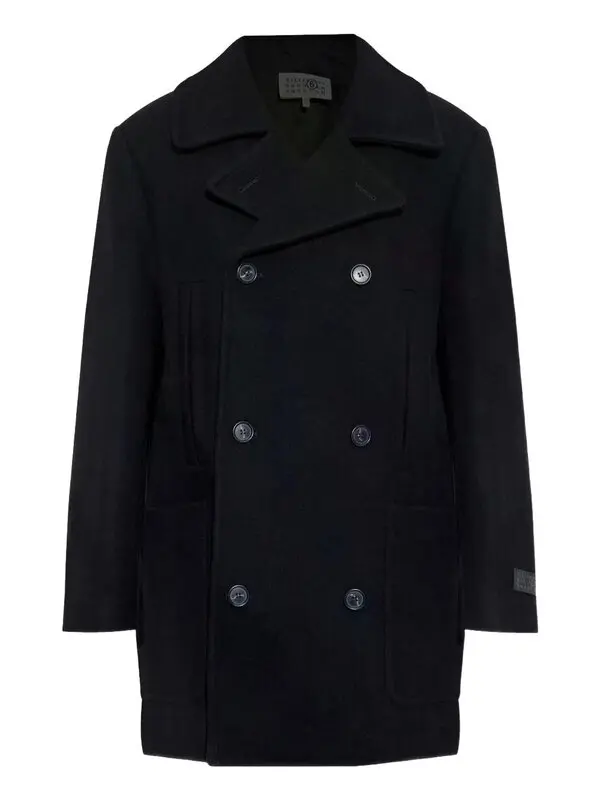 MAISON MARGIELA Double-breasted Coat - Black