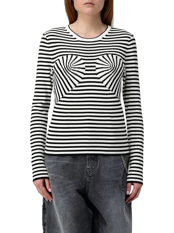 Marc Jacobs Striped Pullover Sweater - Black