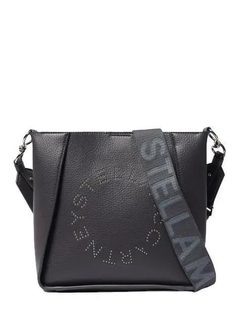Stella McCartney Logo Square Crossbody Bag - Black