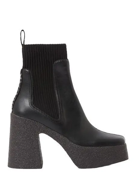 Stella McCartney Skyla Heeled Sock Boots - Black