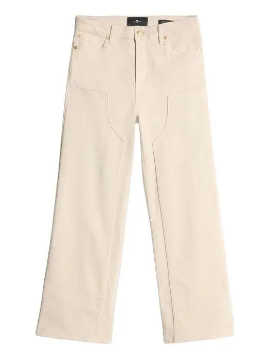 7 For All Mankind Luxe Vintage Cropped Alexa - Neutral