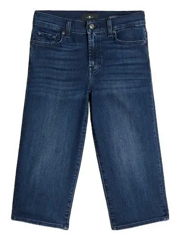 7 For All Mankind Slim Illusion Capri - Denim