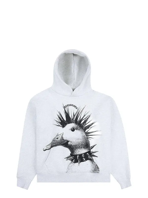 PLEASURES Punk Duck Hoodie - Grey