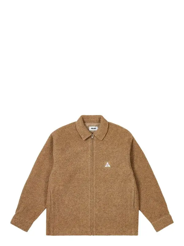 PALACE Wooly Zip Jacket - Tan