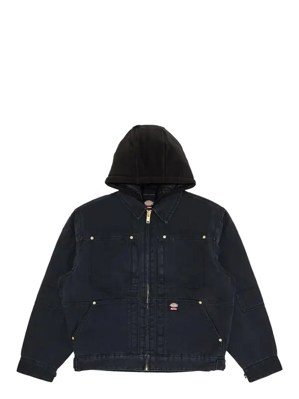 Supreme X Dickies Hooded Work Jacket - Black