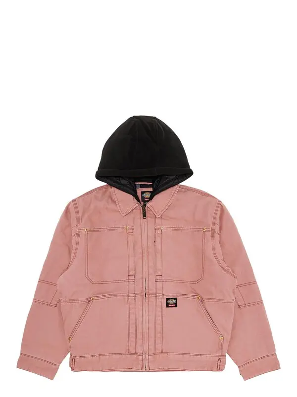 Supreme X Dickies Hooded Work Jacket - Pink