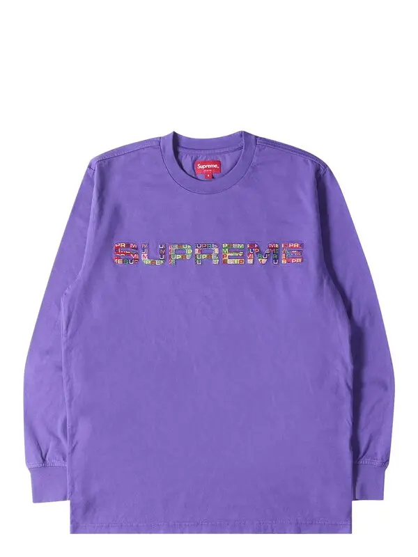 Supreme Meta Logo Long-sleeve Top - Purple