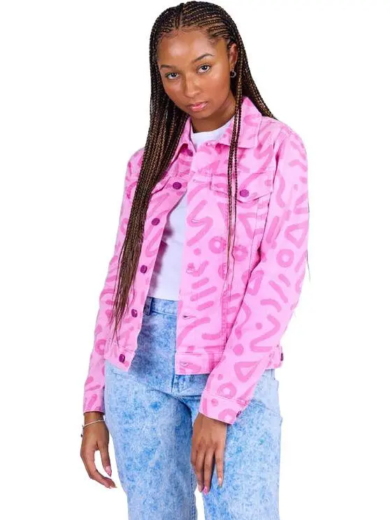 MOKUYOBI Zap Denim Jacket - Raspberry