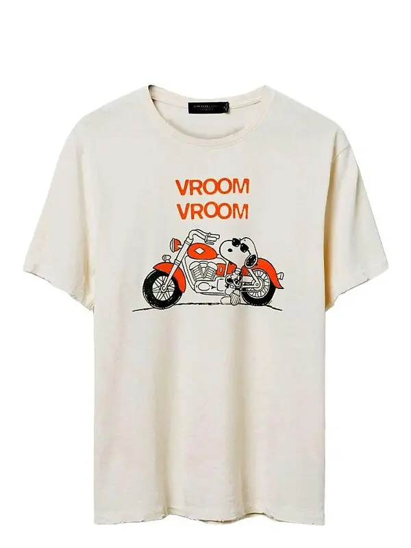 Junk Food Clothing Vroom Vroom Snoopy Vintage Tee - Birch