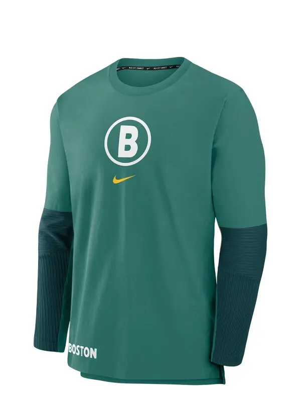 Nike Boston Red Sox Authentic Collection City Connect Player Dri-fit Mlb Pullover Jacket - Blue