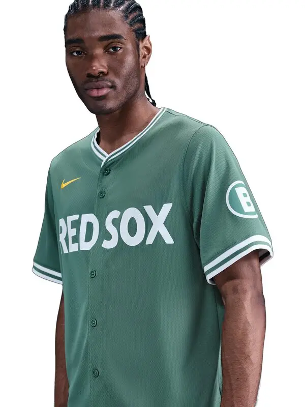 Nike Boston Red Sox City Connect Dri-fit Adv Mlb Limited Jersey - Green