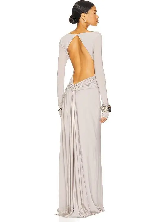 Misha Collection Blake Jersey Maxi Dress - Neutral