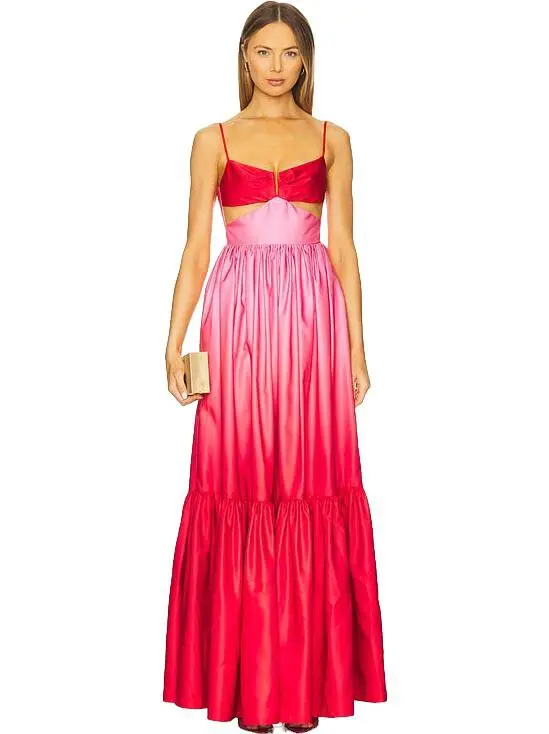 SAU LEE Nova Gown - Pink Ombre