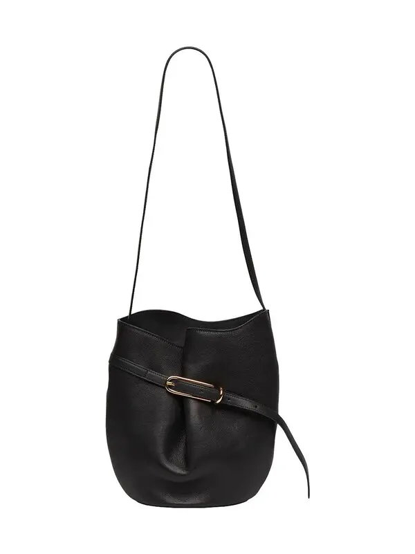 LIFFNER Belted Bucket Bag - Black
