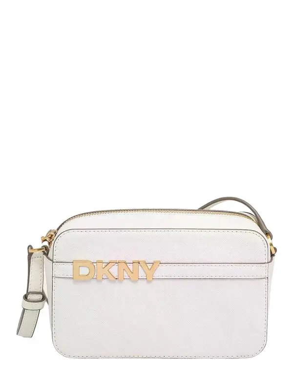 Dkny Logo-lettering Crossbody Bag - Neutrals