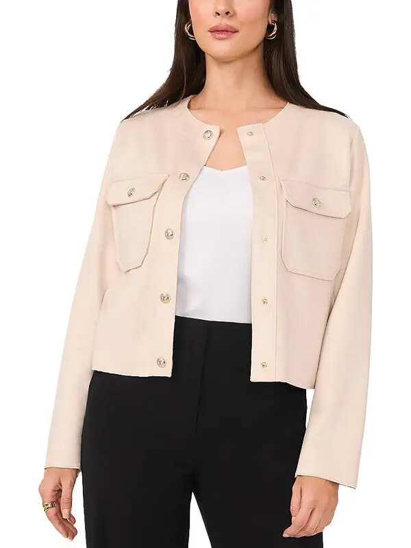 Vince Camuto Raw Edge Jacket - Natural Sand