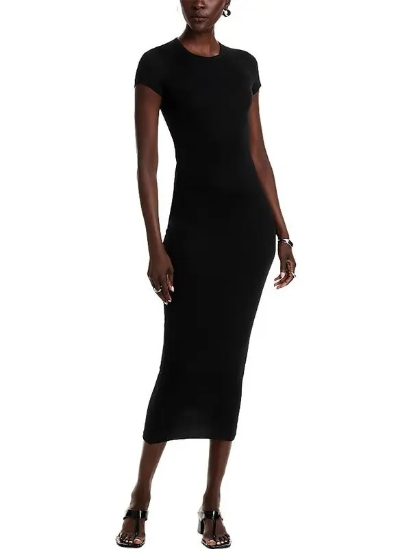 Wardrobe.NYC Cap Sleeve Dress - Black