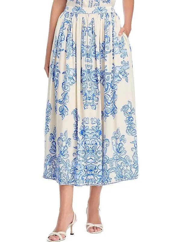 Johnny Was Kenzie Printed Midi Skirt - Alisha