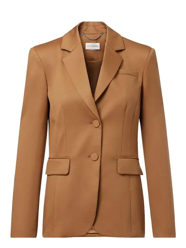 Altuzarra Fenice Wool Blazer - Brown