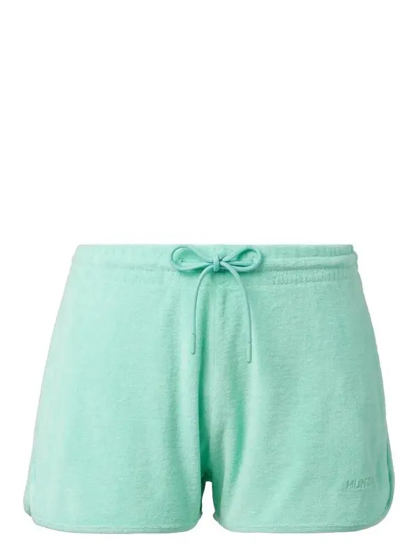 Hunza G Cotton Terry Shorts - Green