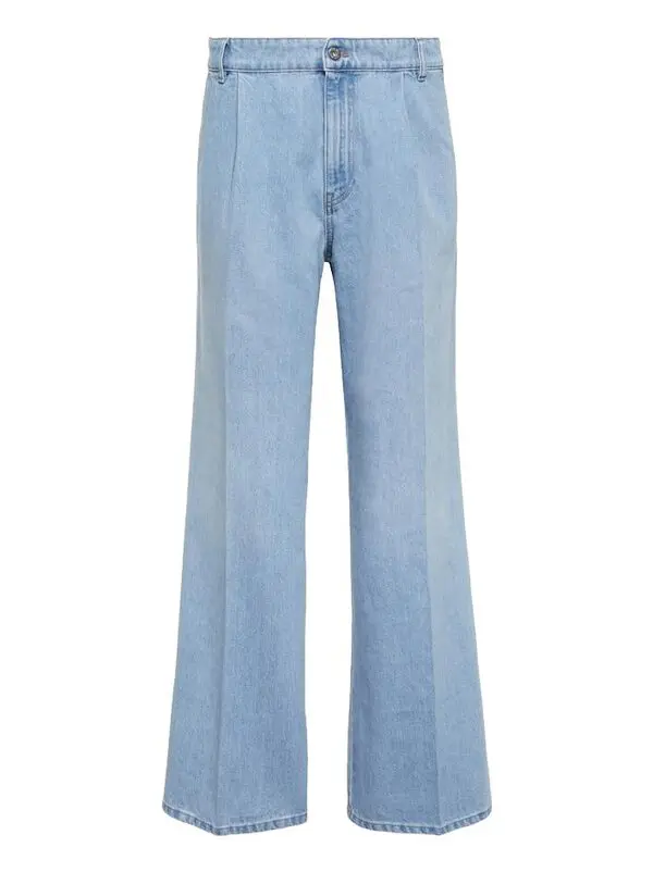 Miu Miu Low-rise Wide-leg Jeans - Blue