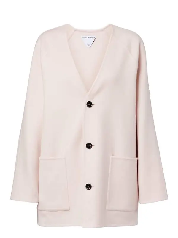 Bottega Veneta Wool Coat - Pink
