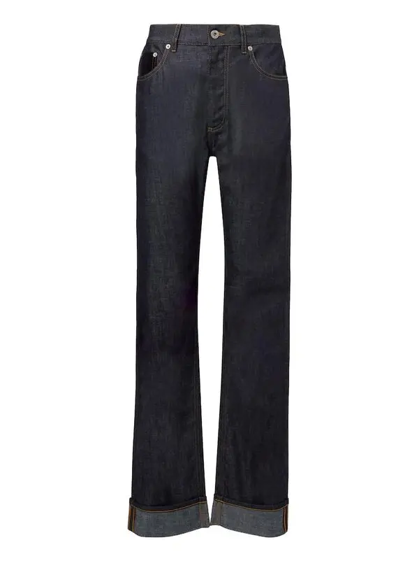 Bottega Veneta Mid-rise Straight Jeans - Blue
