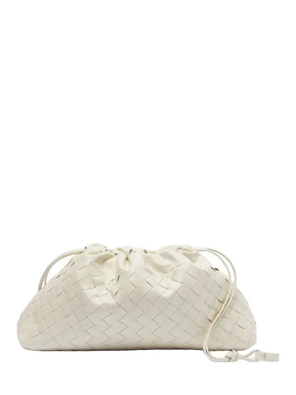 Bottega Veneta Leather Shoulder Bag - White