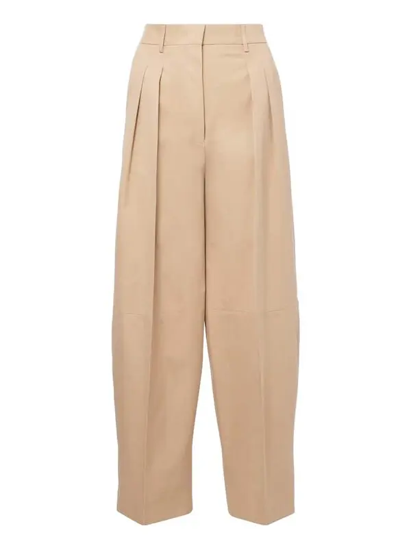 Altuzarra Dash High-rise Wide-leg Cotton Pants - Beige