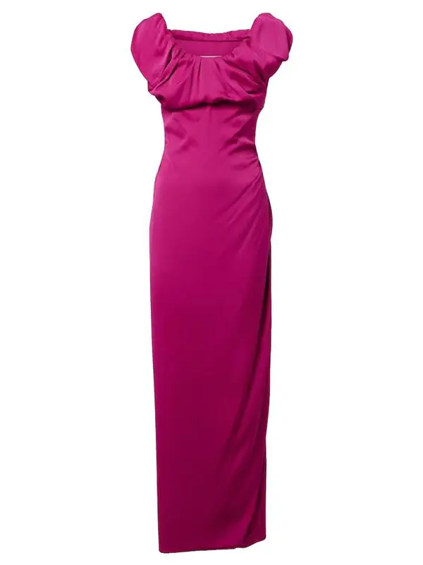VIVIENNE WESTWOOD Long Ginnie Draped Maxi Dress - Pink