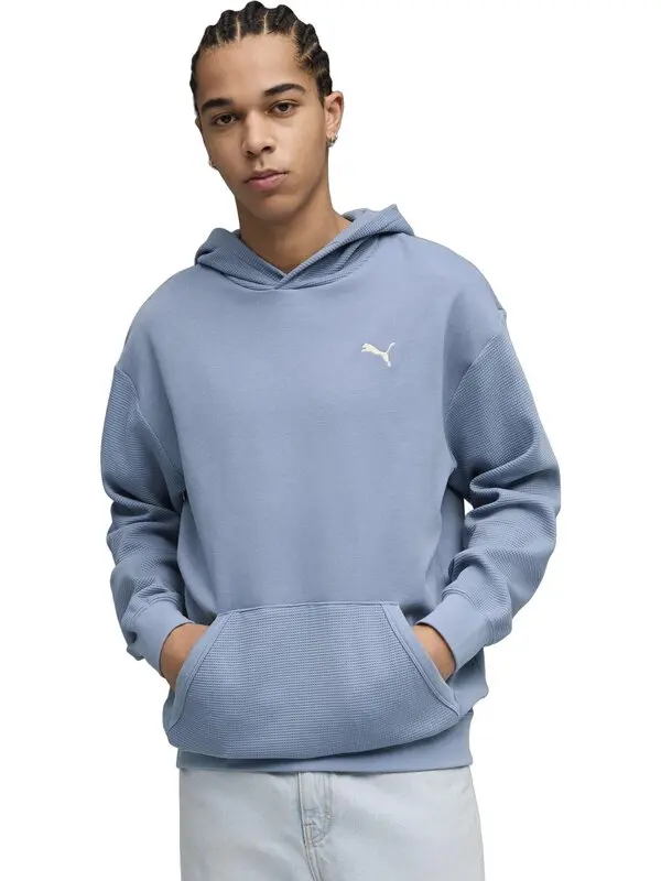 PUMA Relaxed Fit Fleece Hoodie - Blue