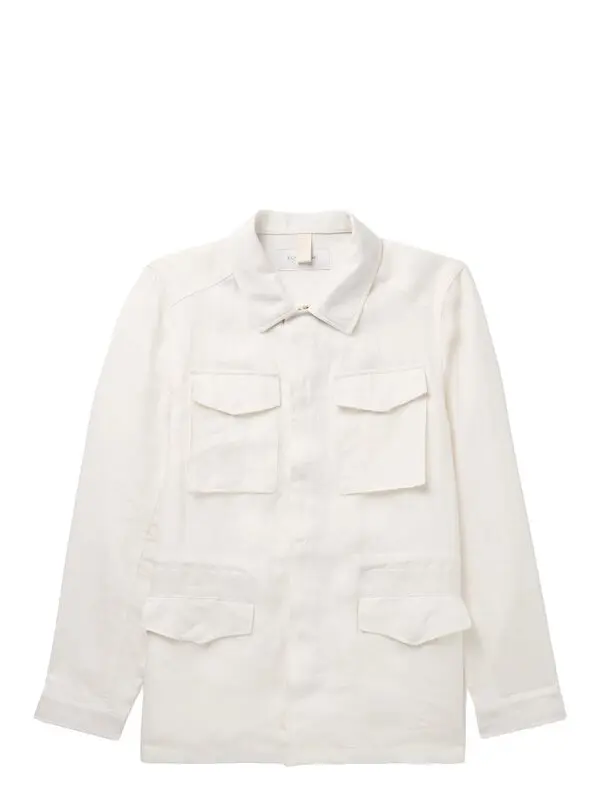 Richard James Linen Field Jacket - White