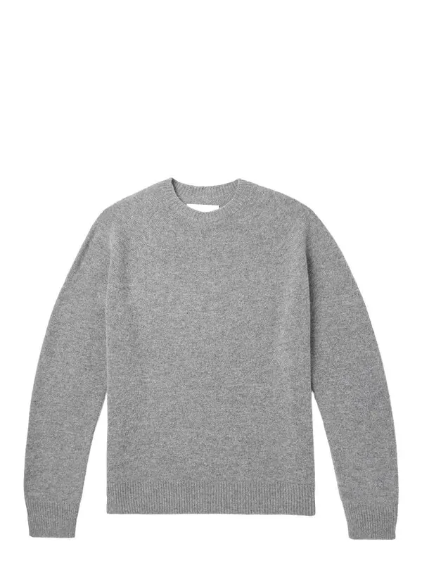 JIL SANDER Merino Wool And Cashmere-blend Sweater - Gray