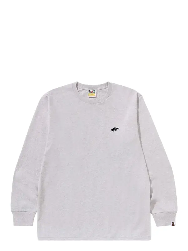 A BATHING APE Sta One Point Long-sleeve Tee - Grey
