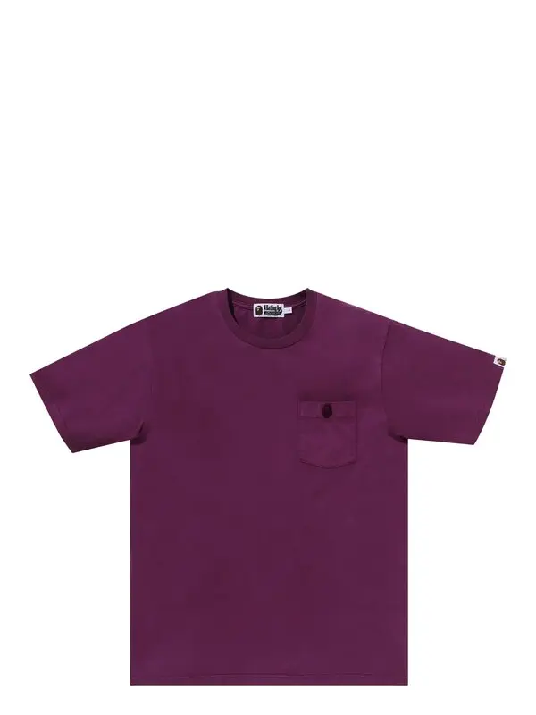 A BATHING APE Gaement Dye One Point Pocket Tee - Purple
