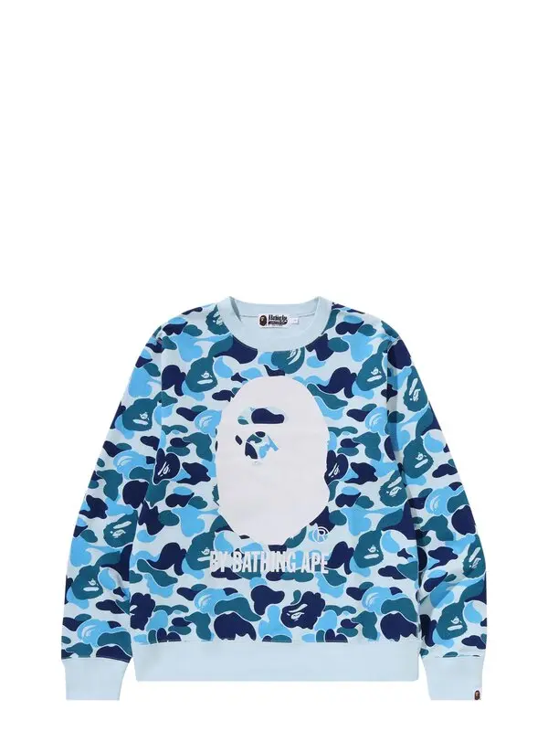 A BATHING APE Abc Camo Crewneck Sweatshirt - Blue