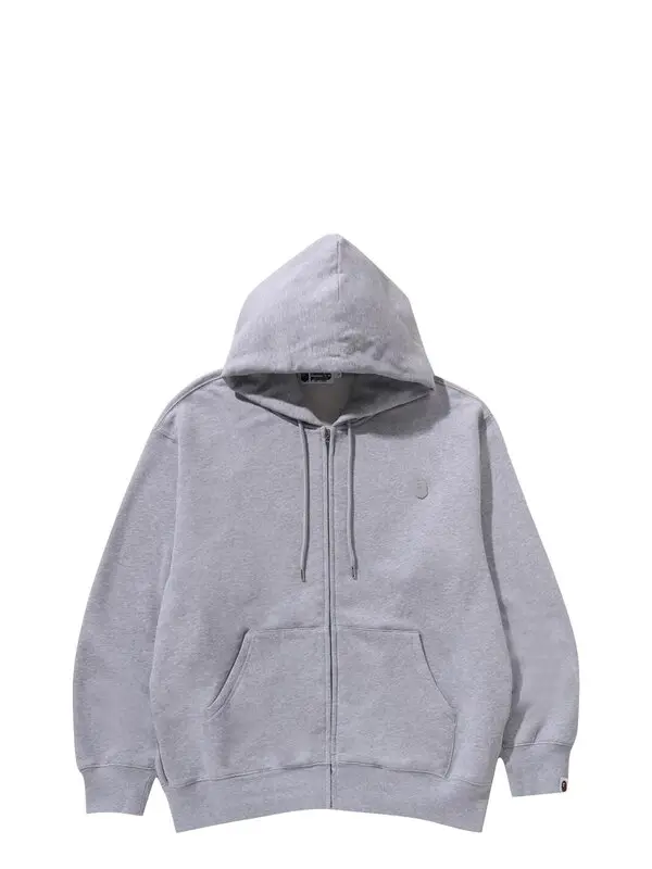 A BATHING APE Relaxed Fit Full Zip Hoodie - Grey