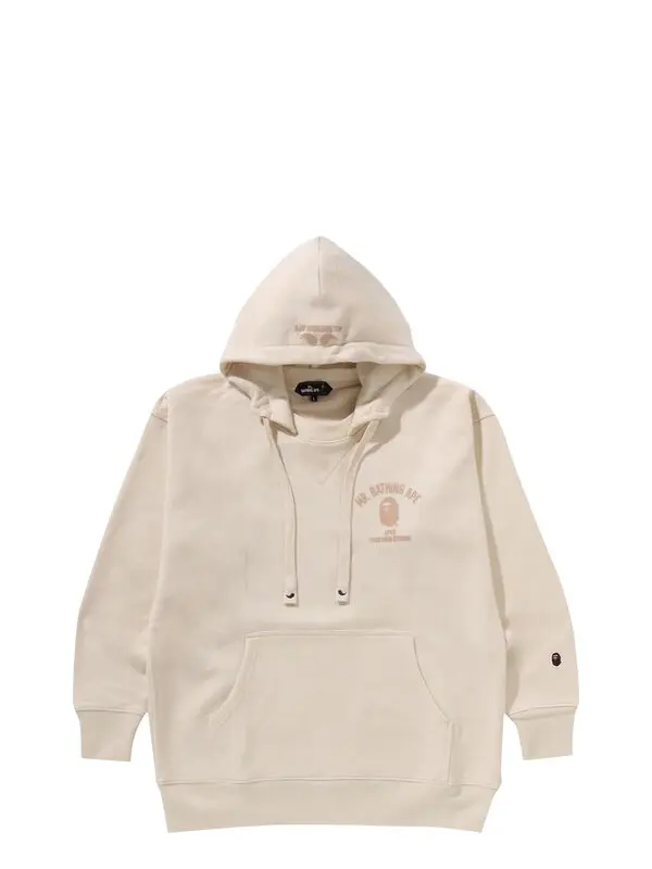 A BATHING APE College Pullover Hoodie - Cream
