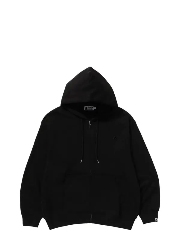 BAPE Relaxed Fit Full Zip Hoodie - Black