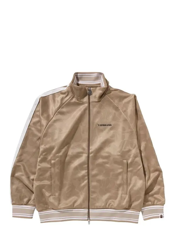 A BATHING APE Relaxed Fit Track Jacket - Tan